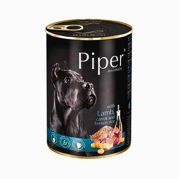 Wet Dog Food with Lamb, Carrot & Rice – Piper 400g - Petopia