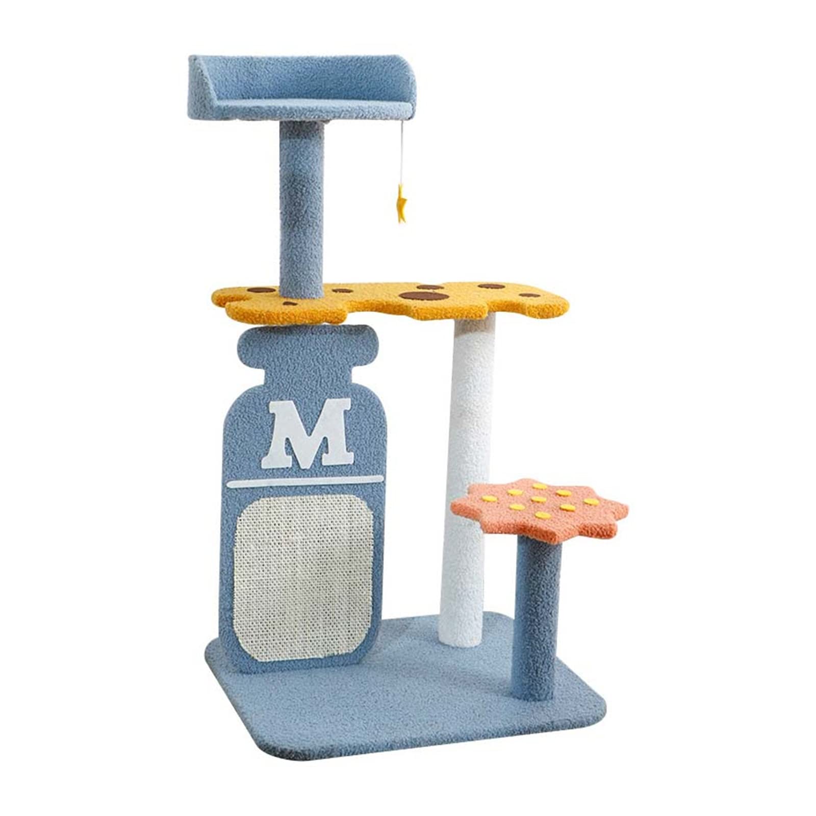 Cat Climbing Shelf Home Scratching Post Tower Accessories for Indoor Pet Play Structure - Petopia